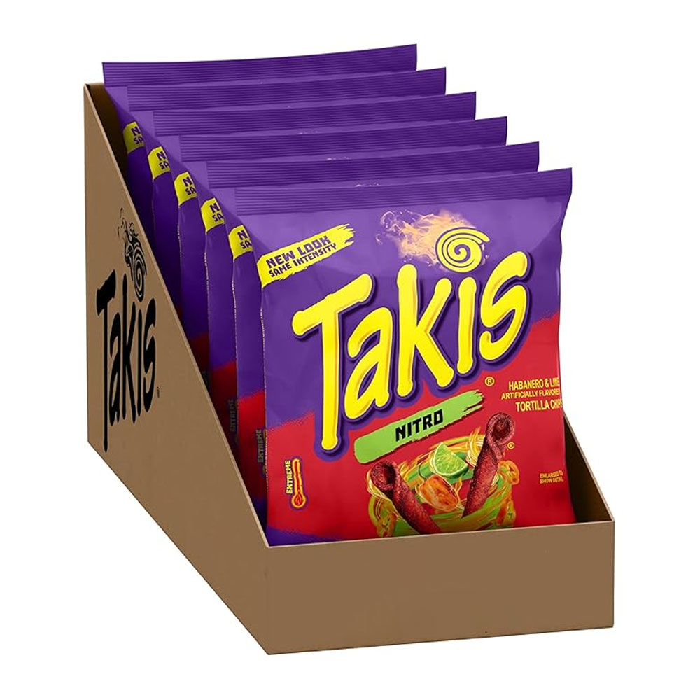 Takis Nitro 3.25oz x 20 – Habanero & Lime Tortilla Chips | White World ...